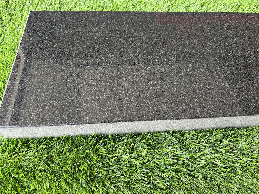 12"x24"x4" Black Granite Laser Engraved Headstone, Pet Memorial Grave ...