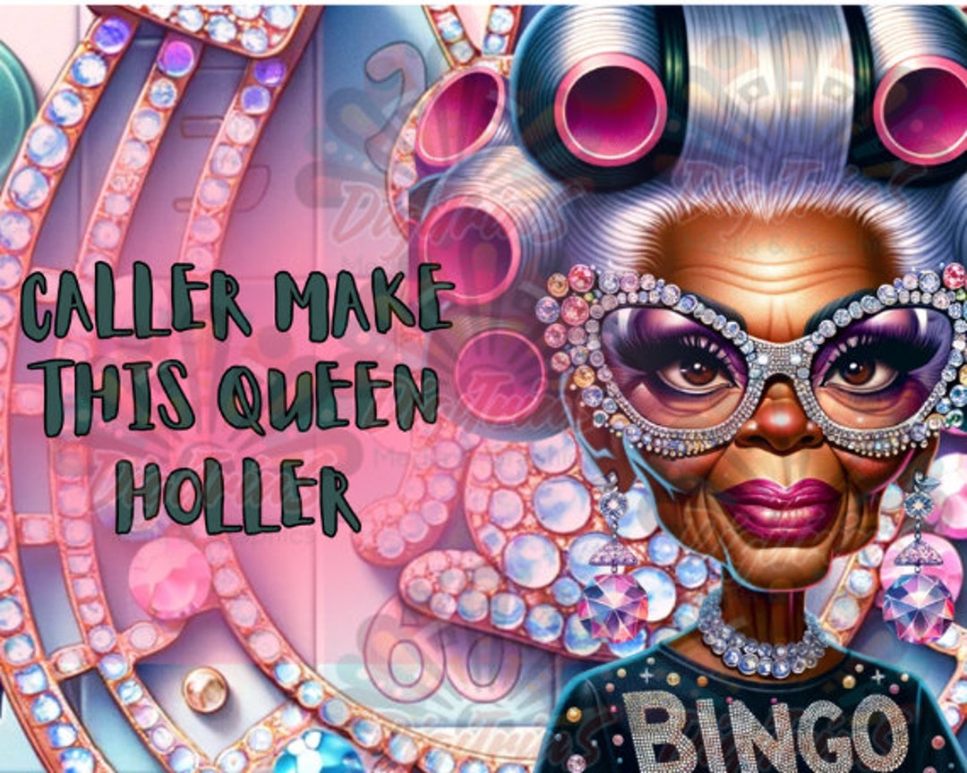 Bingo Bag | Tote | Bingo Queen | Black Woman | Leather Tote | Caller ...