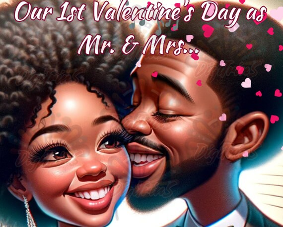 Valentine's Day | Black Love | Printable Cards | Black Art | African ...