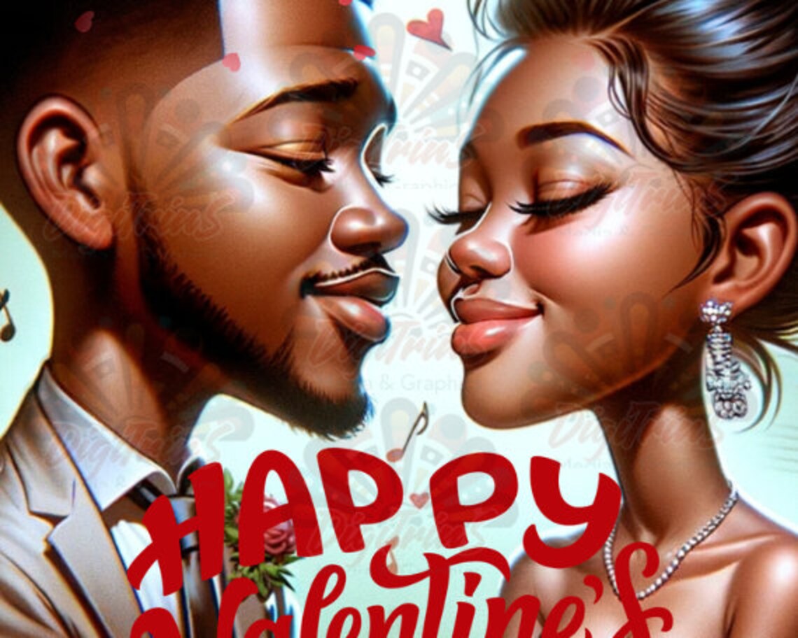 Valentine's Day | Black Love | Printable Cards | Black Art | African ...