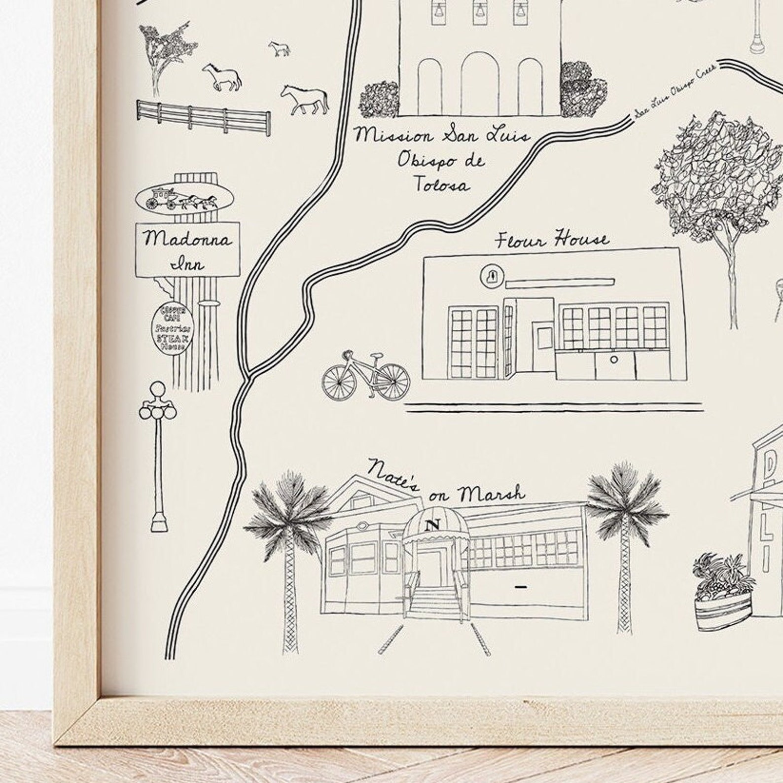 San Luis Obispo Map Poster, San Luis Obispo Wall Art, Cal Poly SLO Grad ...