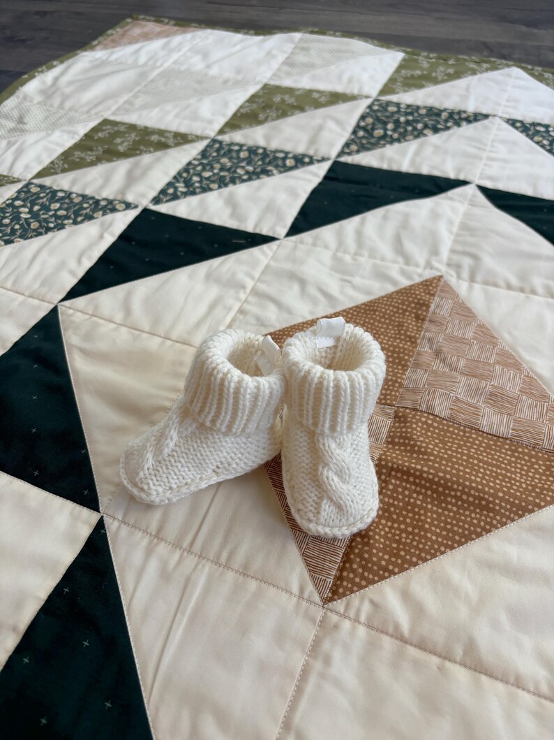 Handmade Baby Quilt: Gender Neutral Earth Tones, Woodland Animals - Etsy