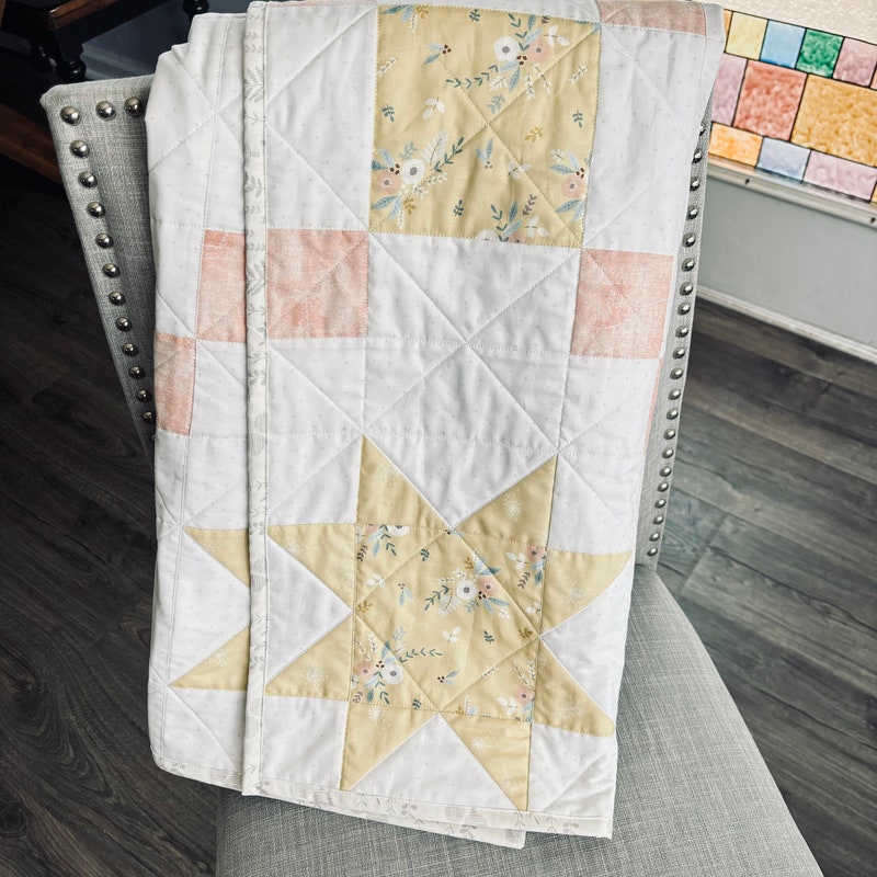 Floral Baby Quilt - Etsy