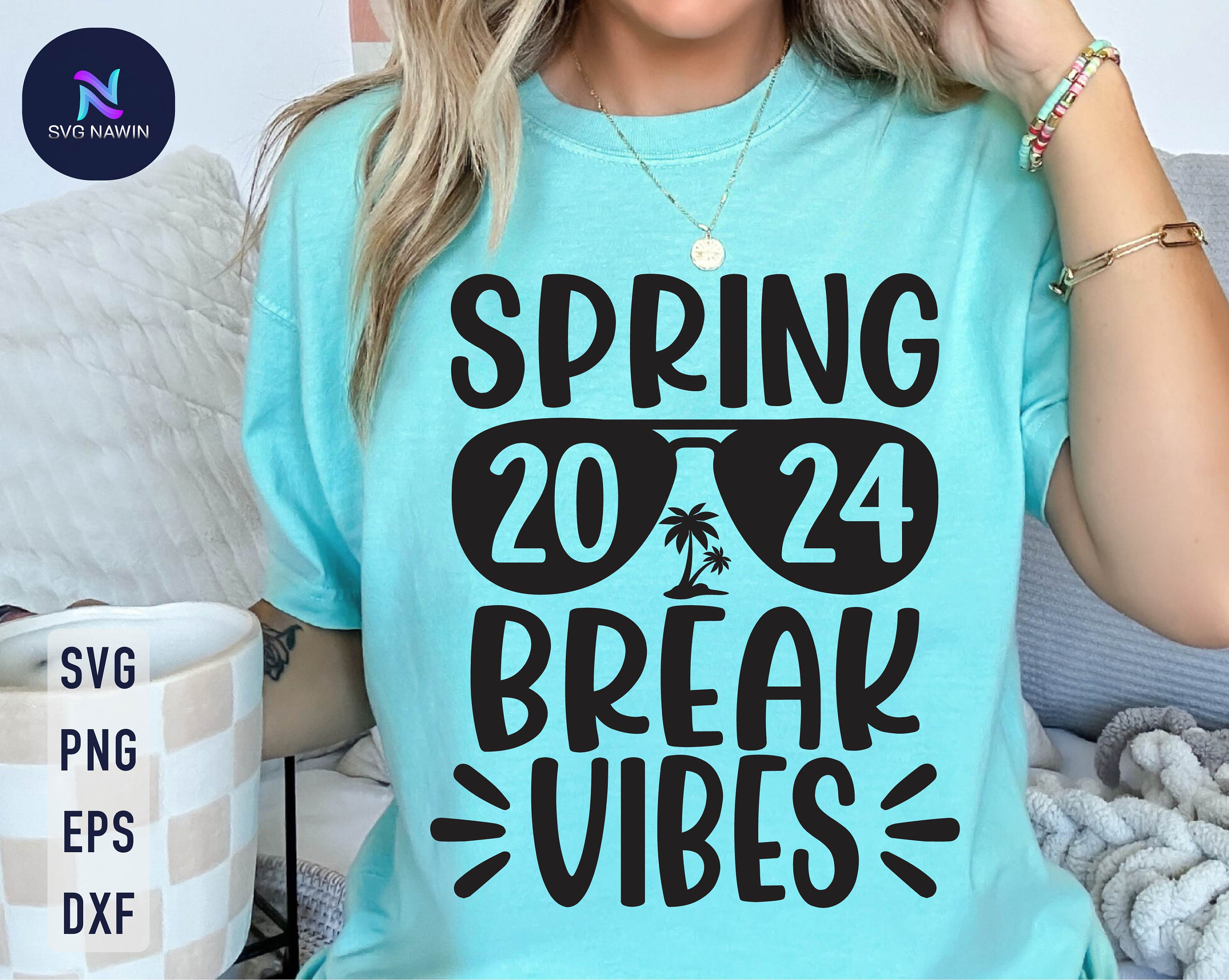 Spring Break Vibes Svg, Spring Break Svg, Spring Beark 2024 Svg, Beach ...