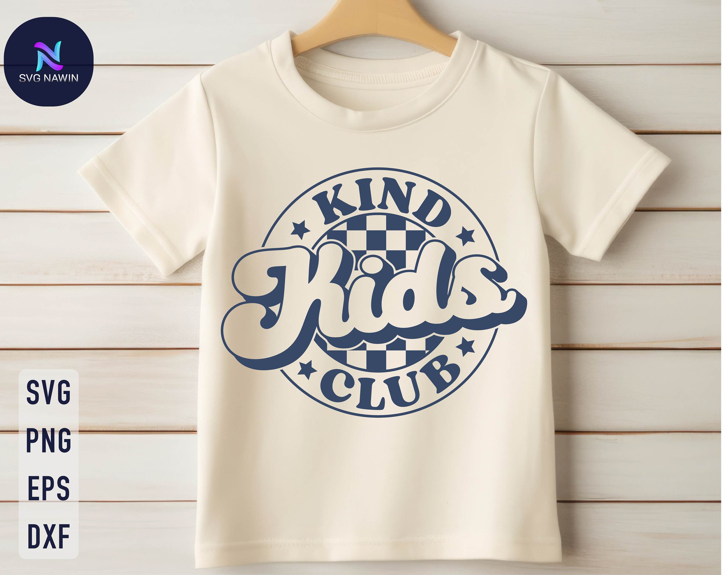 Kind Kids Club SVG: Retro Kids Shirt Design (digital Download) - Etsy