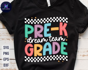 Pre-k SVG, Hallo Pre K Svg, Teacher Team Shirts, Pre K Teacher Shirt ...