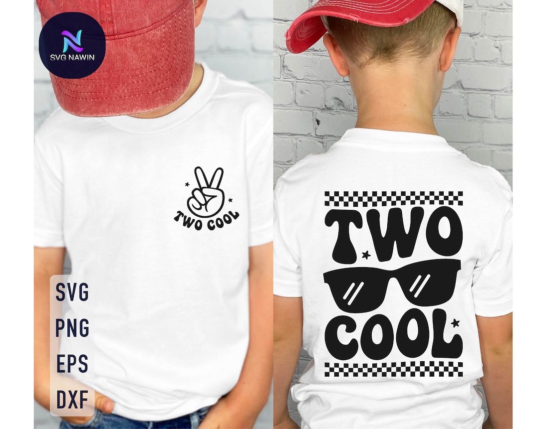 Two Cool Svg, 2nd Birthday Svg, Birthday Boy Svg, Second Birthday Party ...