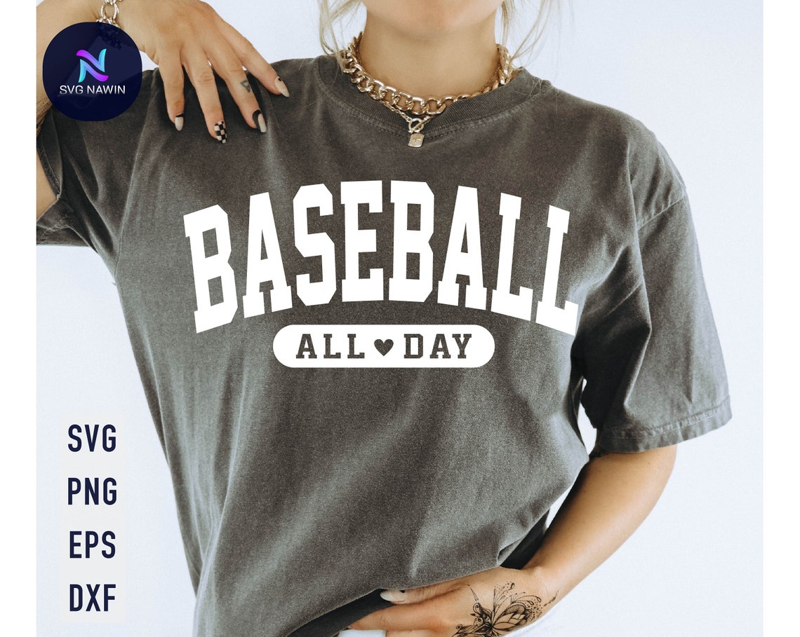 Baseball All Day Svg, Baseball Vibes Svg, Baseball Svg, Baseball Shirt ...