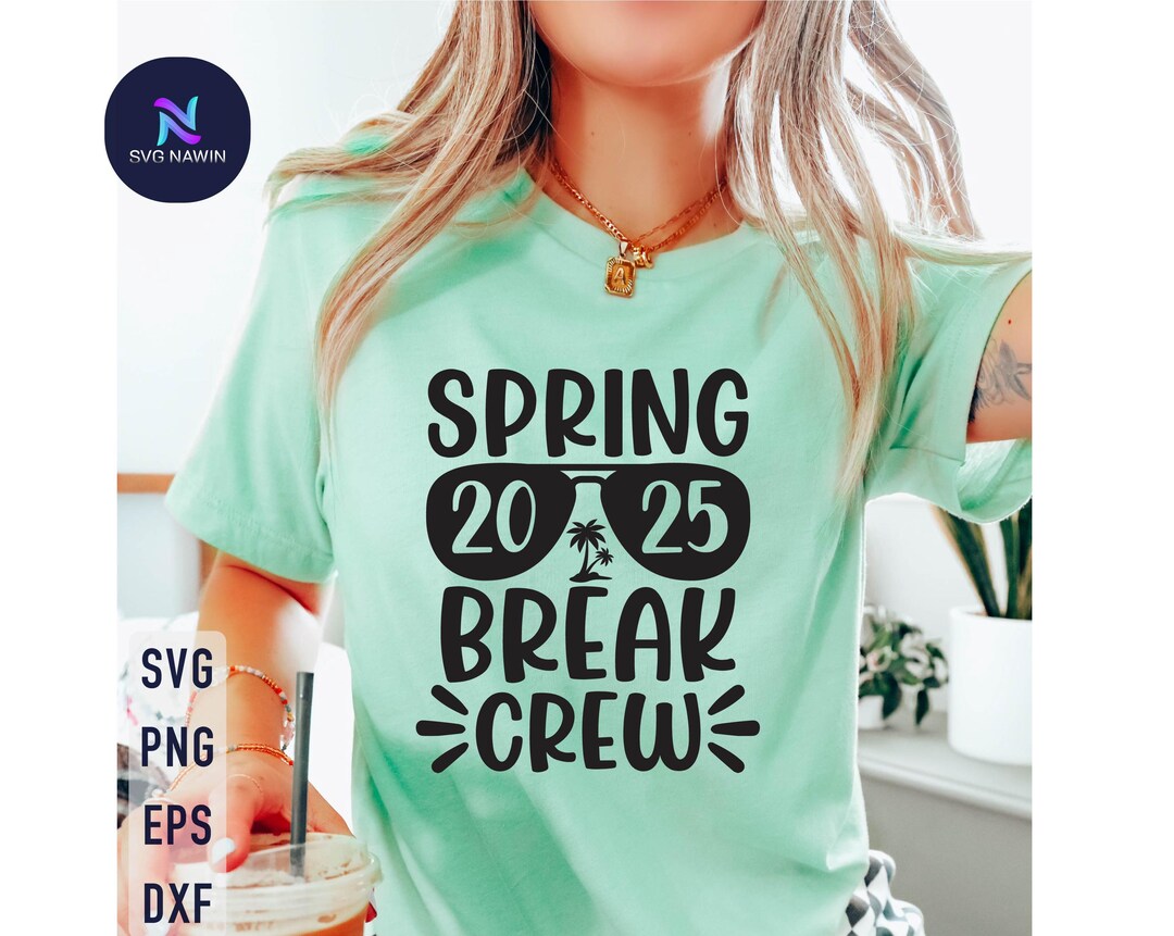 Spring Break Crew Svg, Spring Break Svg, Beach Trip Svg, Spring Beark ...