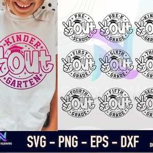 Peace Out School Svg, Last Day of School Svg, End of School Svg ...