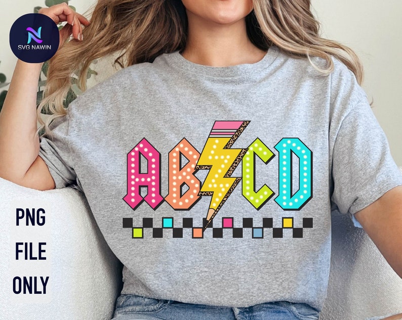 ABCD Teacher Png, First Day of School Png, Back to School Png, Back in ...