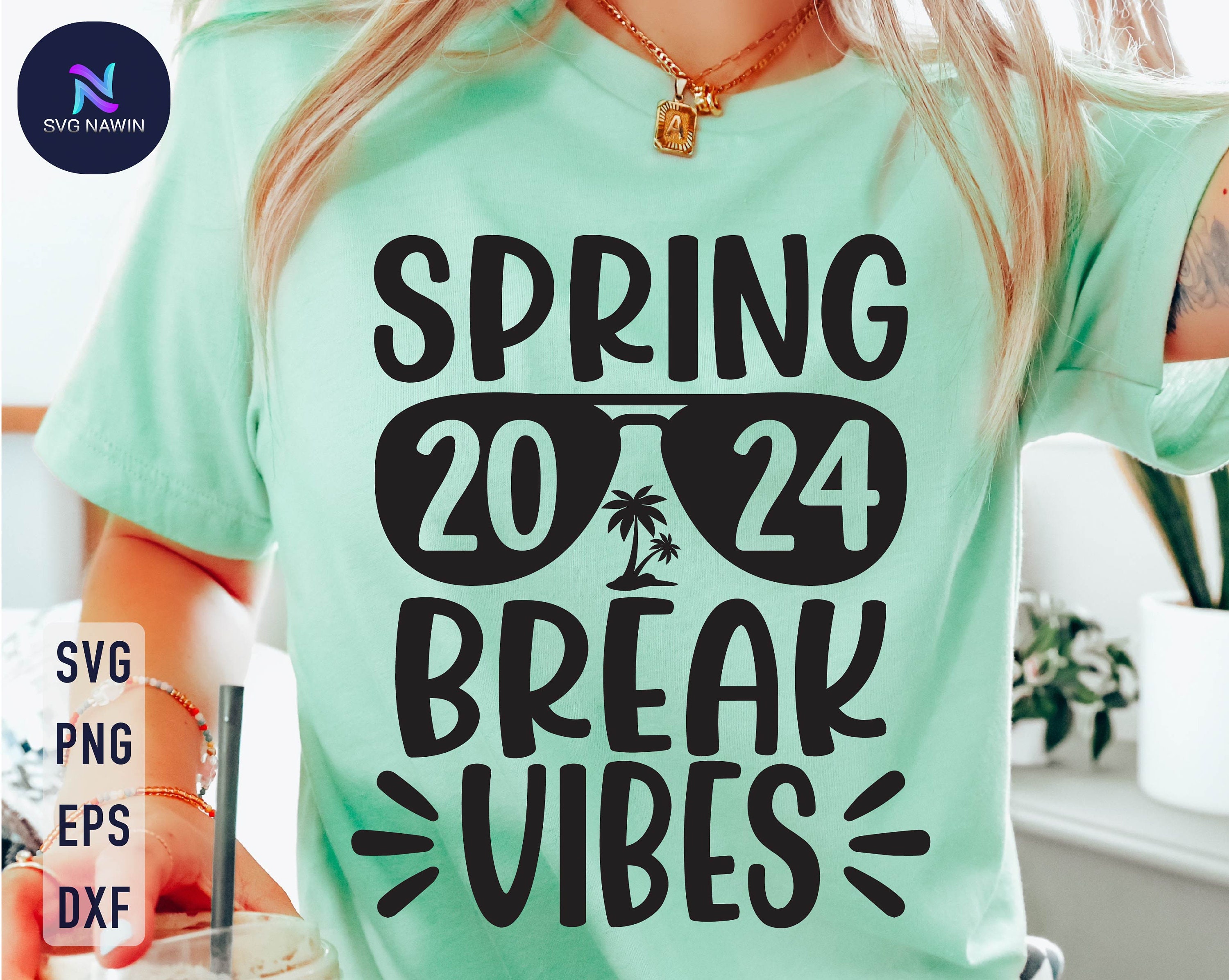Spring Break Vibes Svg, Spring Break Svg, Spring Beark 2024 Svg, Beach ...