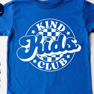 Kind Kids Club SVG: Retro Kids Shirt Design (digital Download) - Etsy