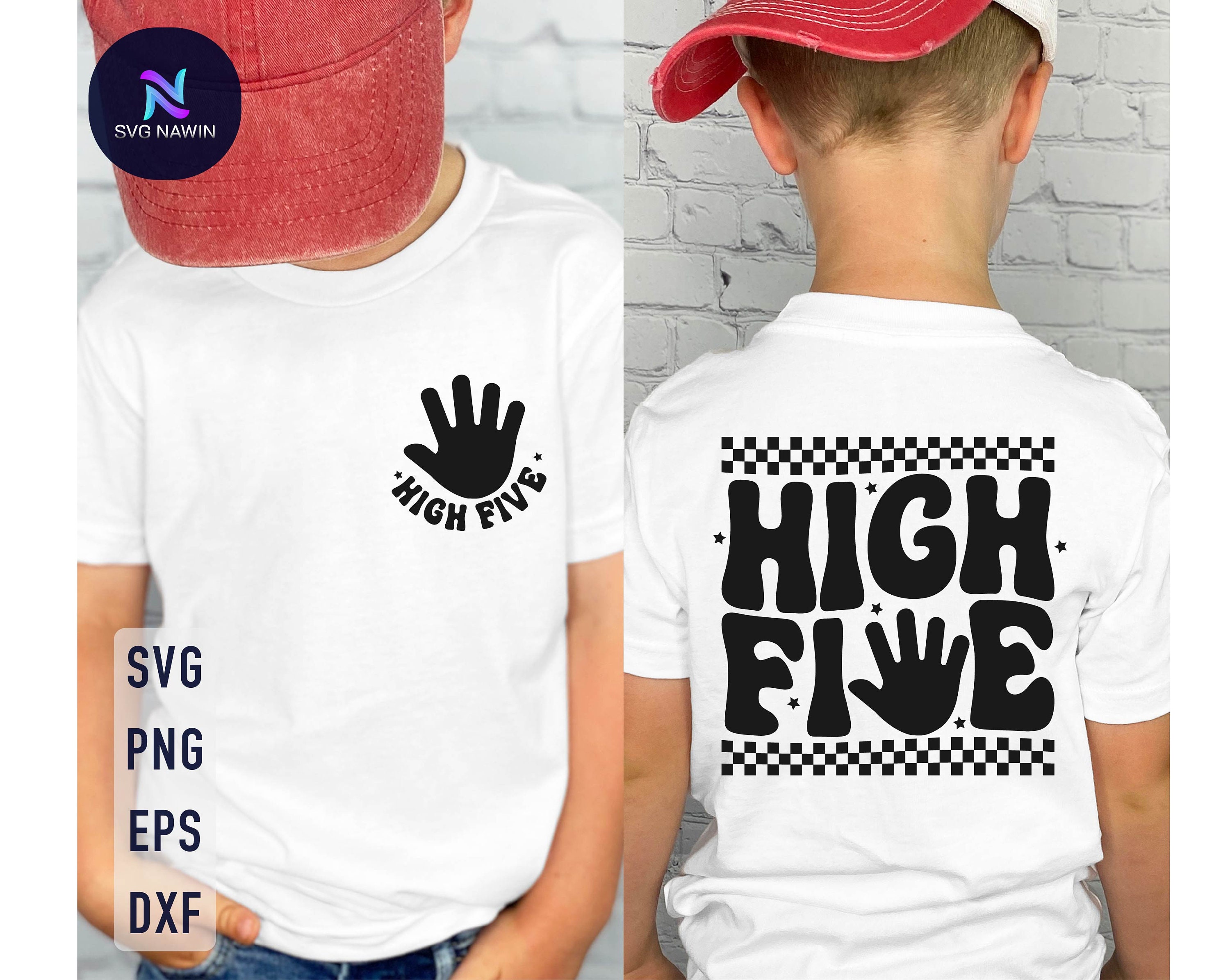 High Five Svg, 5th Birthday Boy Svg, 5 Years Old Svg, 5th Fifth ...