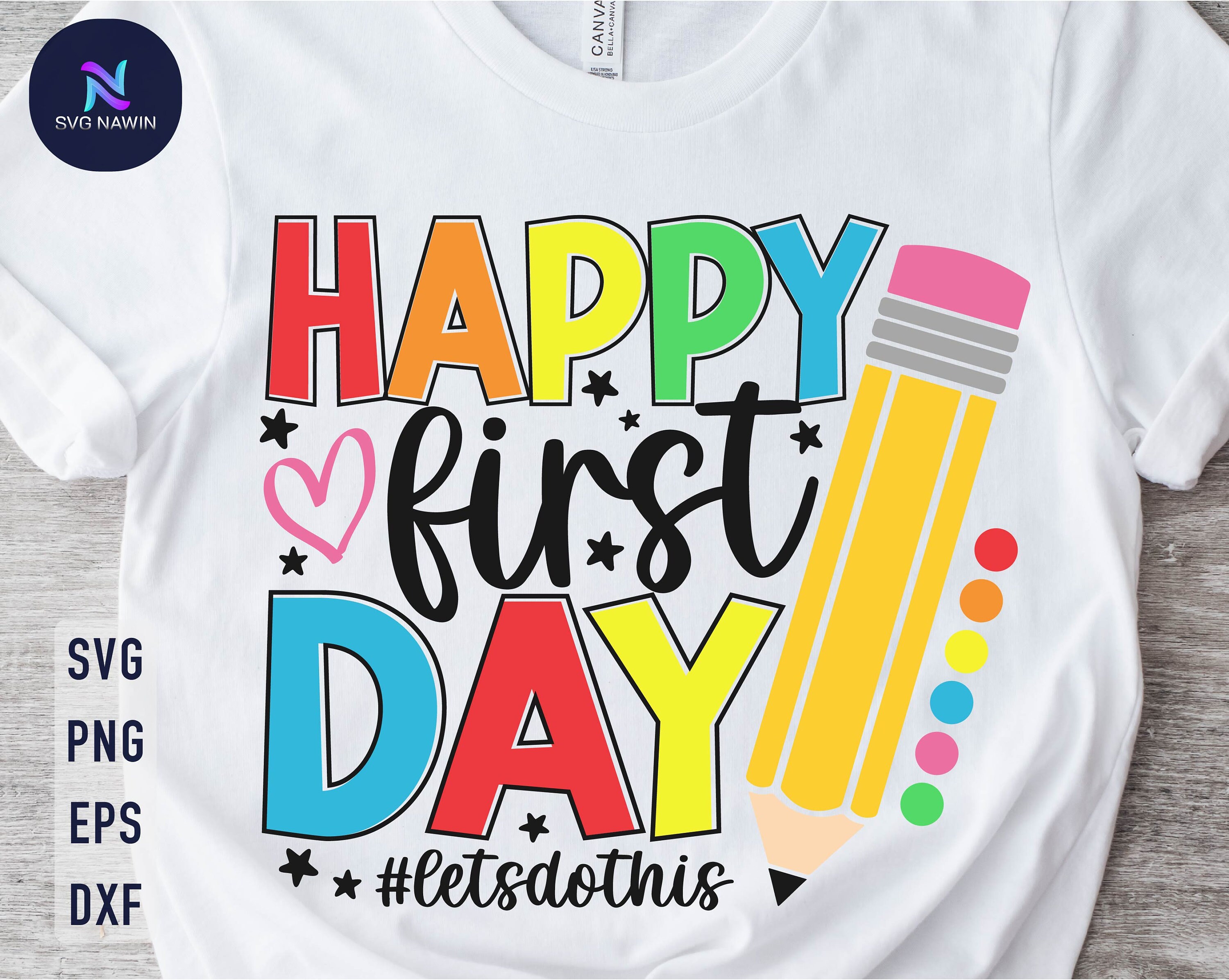 Happy First Day Svg, 1st Day of School Svg, Back to School Svg, Welcome ...