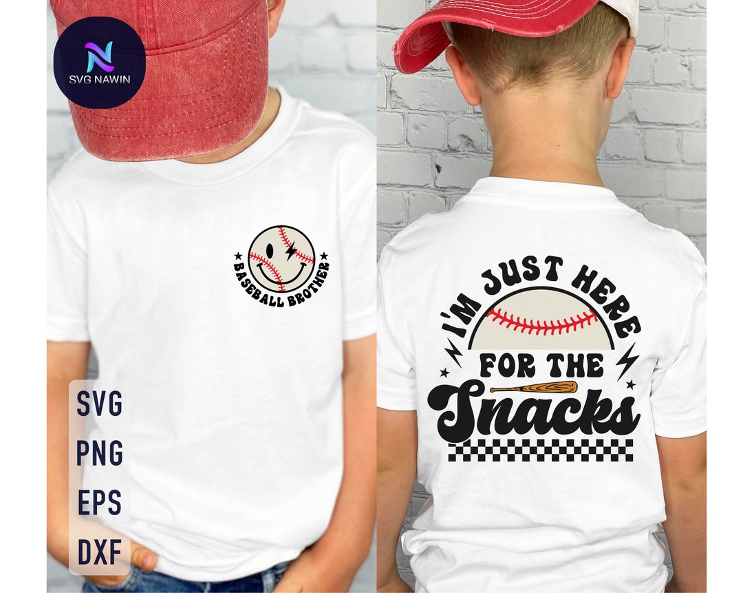Baseball Brother SVG: Snacks Design (digital Download) - Etsy