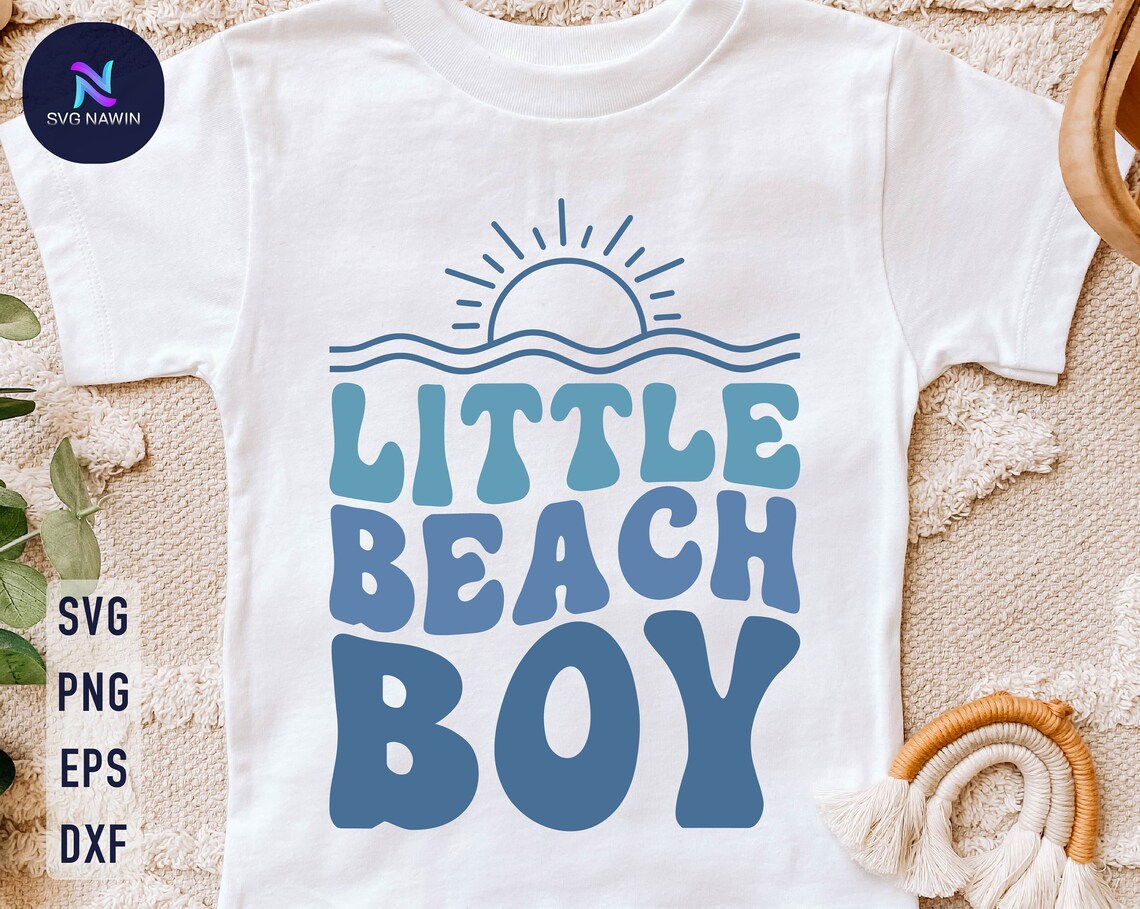 Little Beach Boy SVG: Summer Kids Outfit Design (digital Download) - Etsy