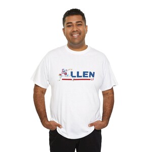 Josh Allen Iconic Jump Graphic T-shirt, Buffalo Quaterback Leap Shirt ...