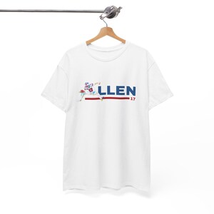Josh Allen Iconic Jump Graphic T-shirt, Buffalo Quaterback Leap Shirt ...