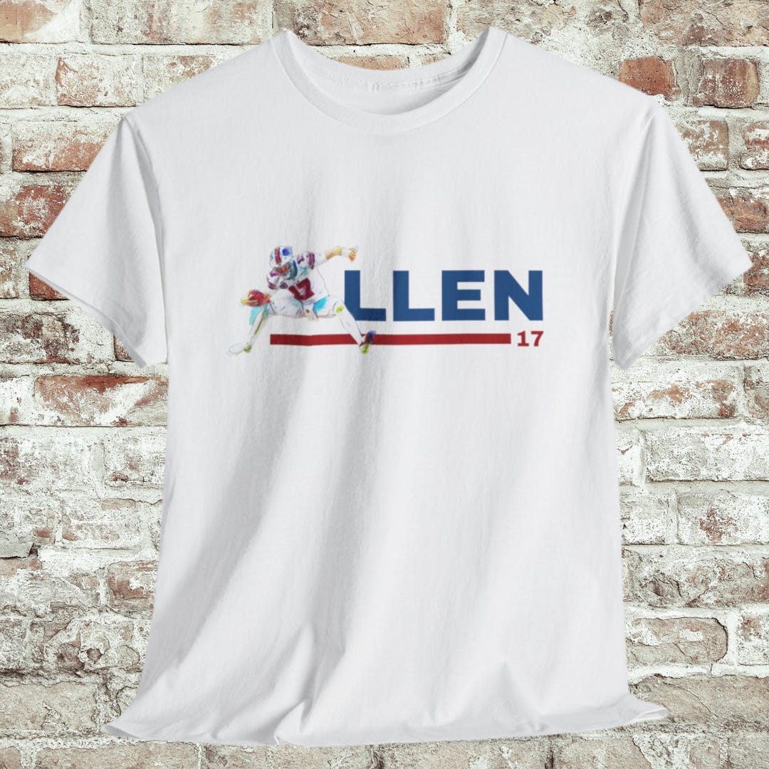 Josh Allen Iconic Jump Graphic T-shirt, Buffalo Quaterback Leap Shirt ...