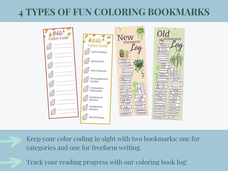 Printable Bible Bookmark Christian Bible Study Fall Cute Bookmarks ...