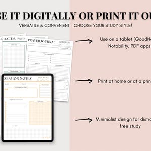 Bible Study Template Printable Bundle, Soap Bible Prayer Journal ...