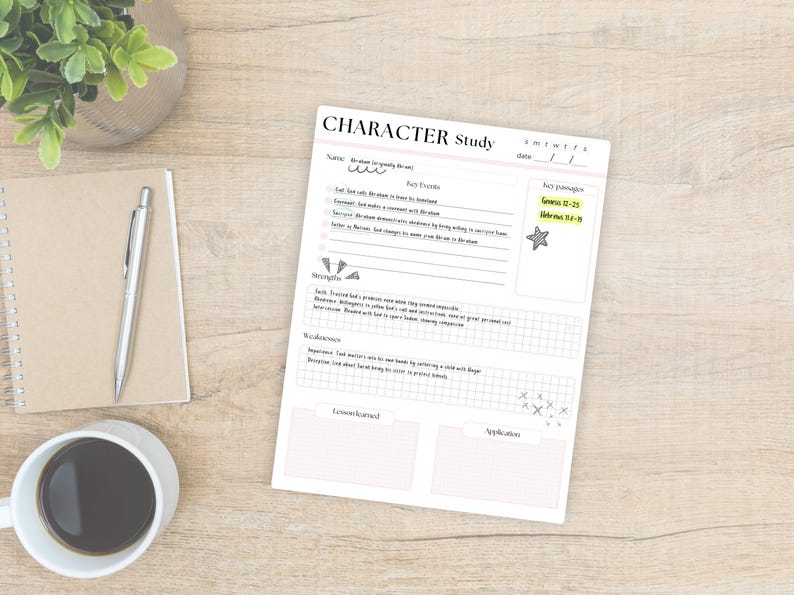 Bible Study Template Printable Bundle, Soap Bible Prayer Journal ...