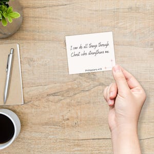 Bible Memory Cards for Faith Bible Verse Daily Devotional Printable ...