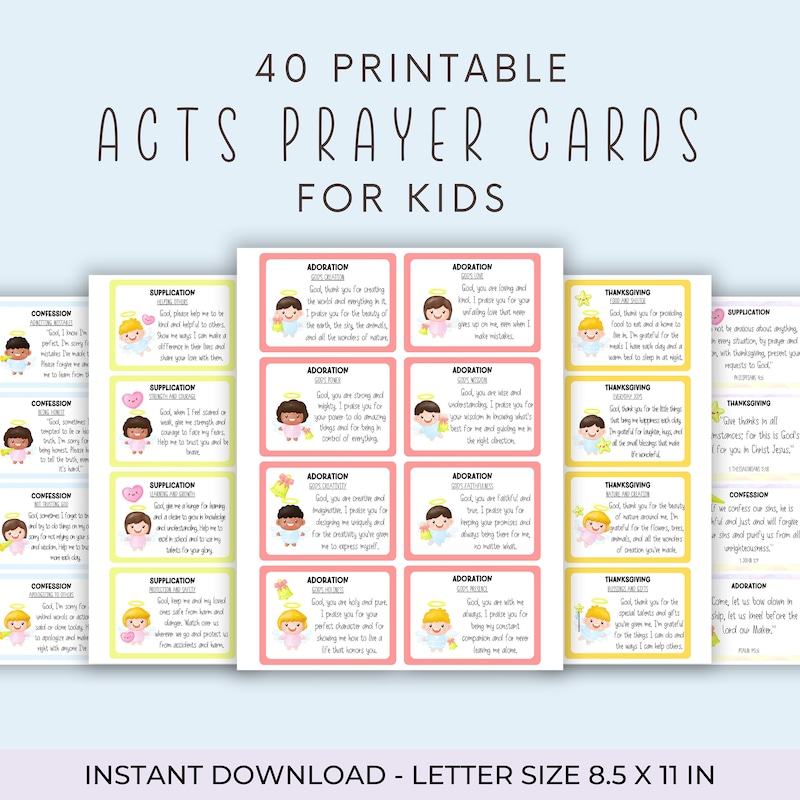 Prayer Cards for Kids - Etsy