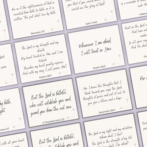Bible Memory Cards for Faith Bible Verse Daily Devotional Printable ...