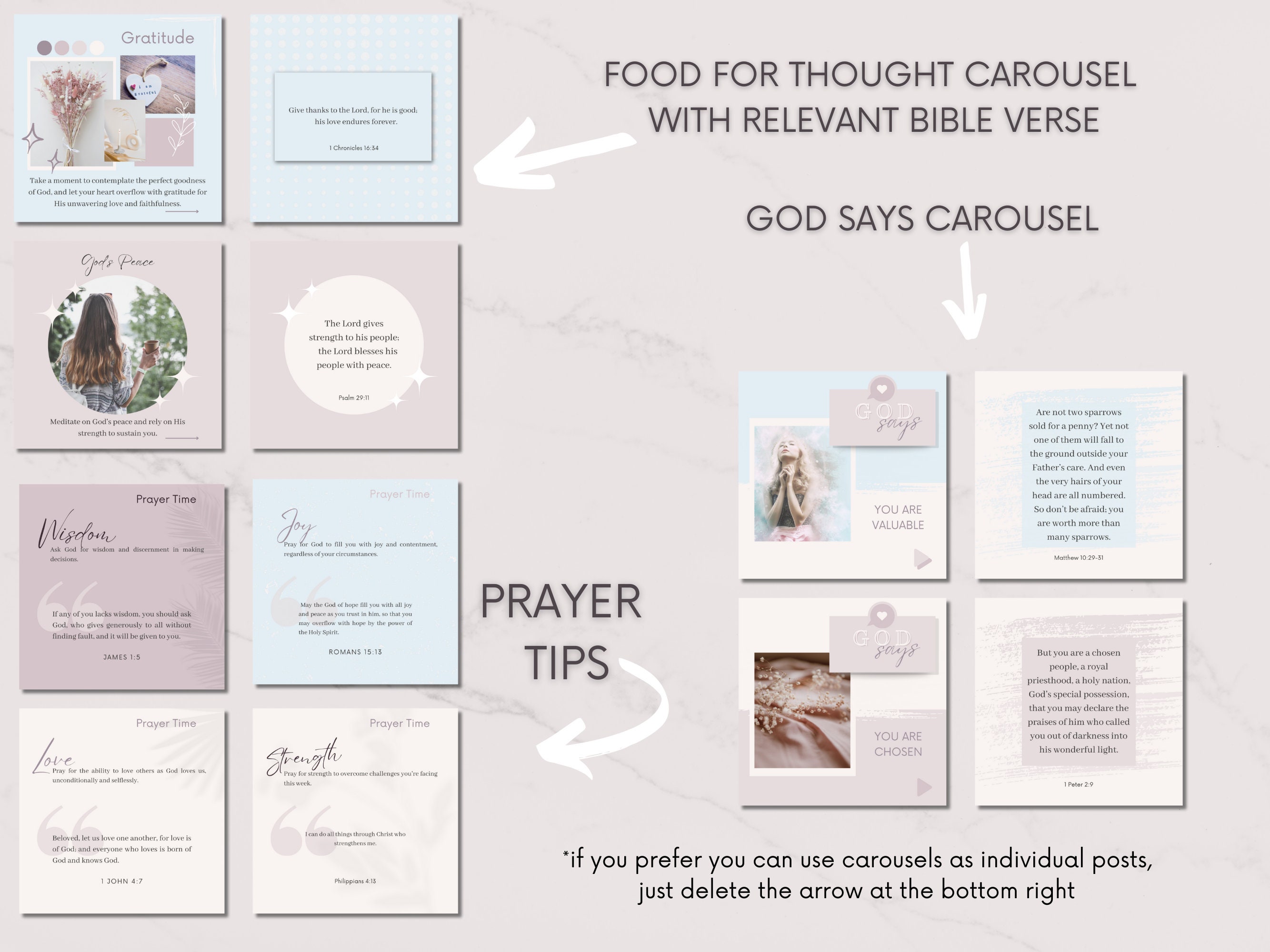 Christian Instagram Template Aesthetic Instagram Post Christian Social ...