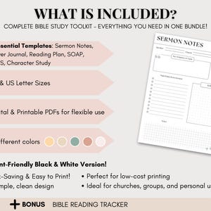 Bible Study Template Printable Bundle, Soap Bible Prayer Journal ...