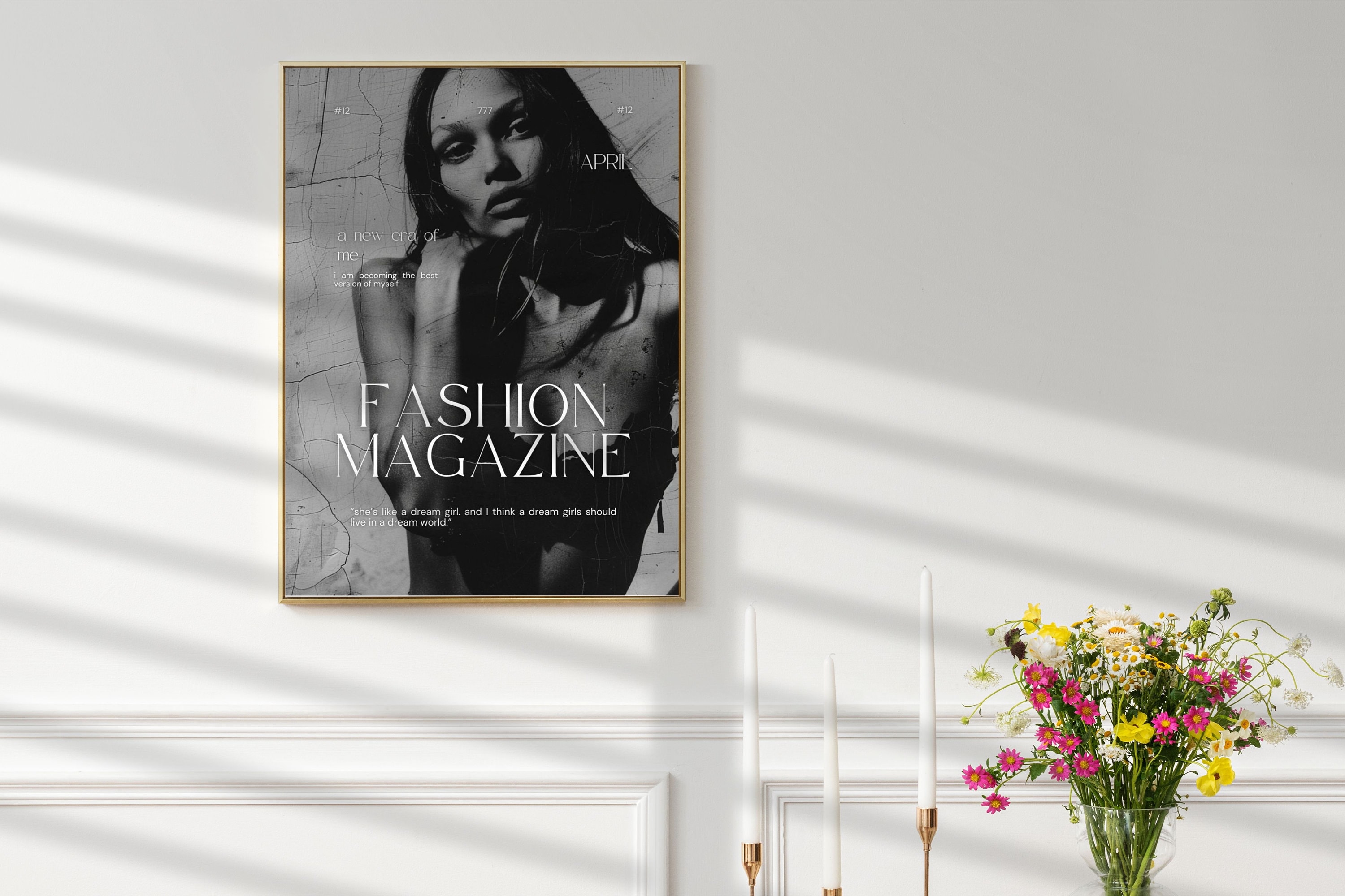 Girly Fashion Cute Poster Magazine Cover Pop Culture Wall Art Boss Lady ...