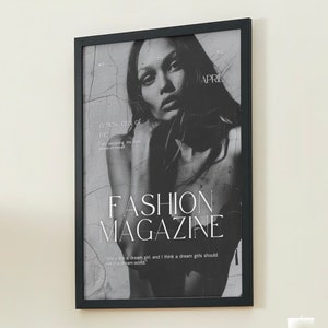 Girly Fashion Cute Poster Magazine Cover Pop Culture Wall Art Boss Lady ...