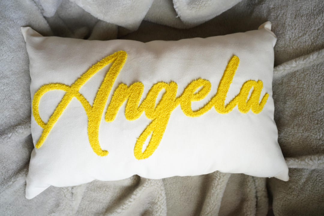 Custom Embroidered Pillow Personalized Gift, Home Decor, Anniversary ...