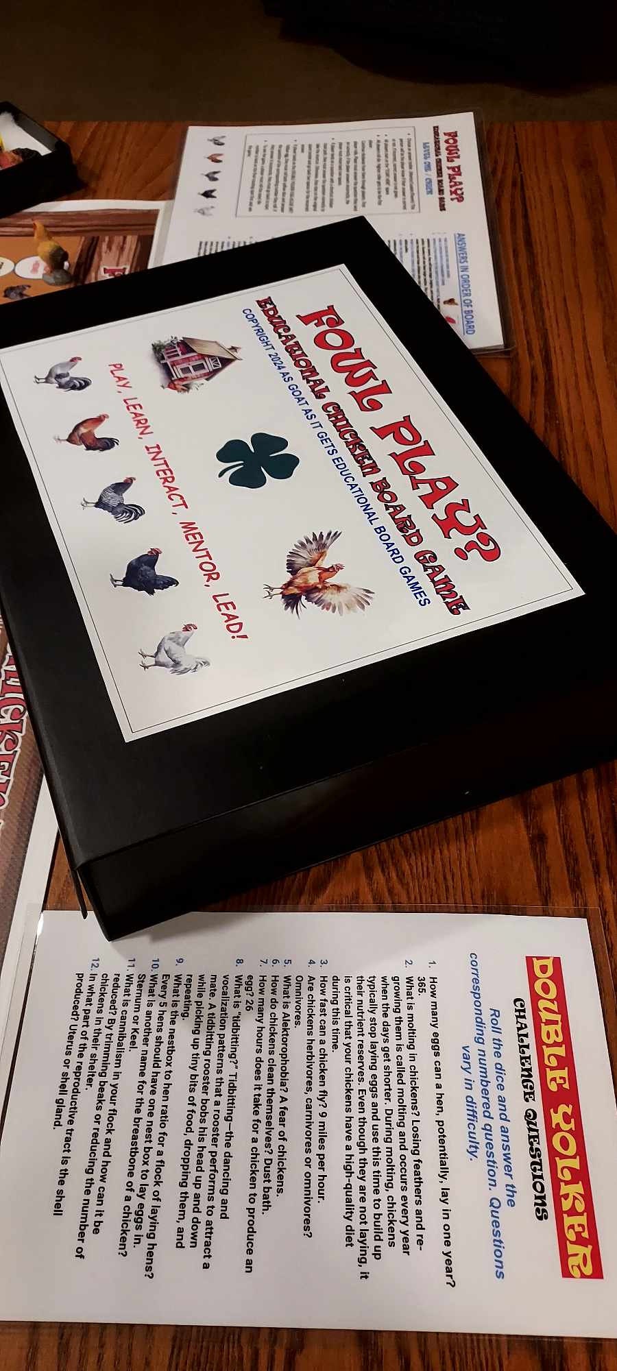 FOWL PLAY? Educational Chicken Board Game - Etsy