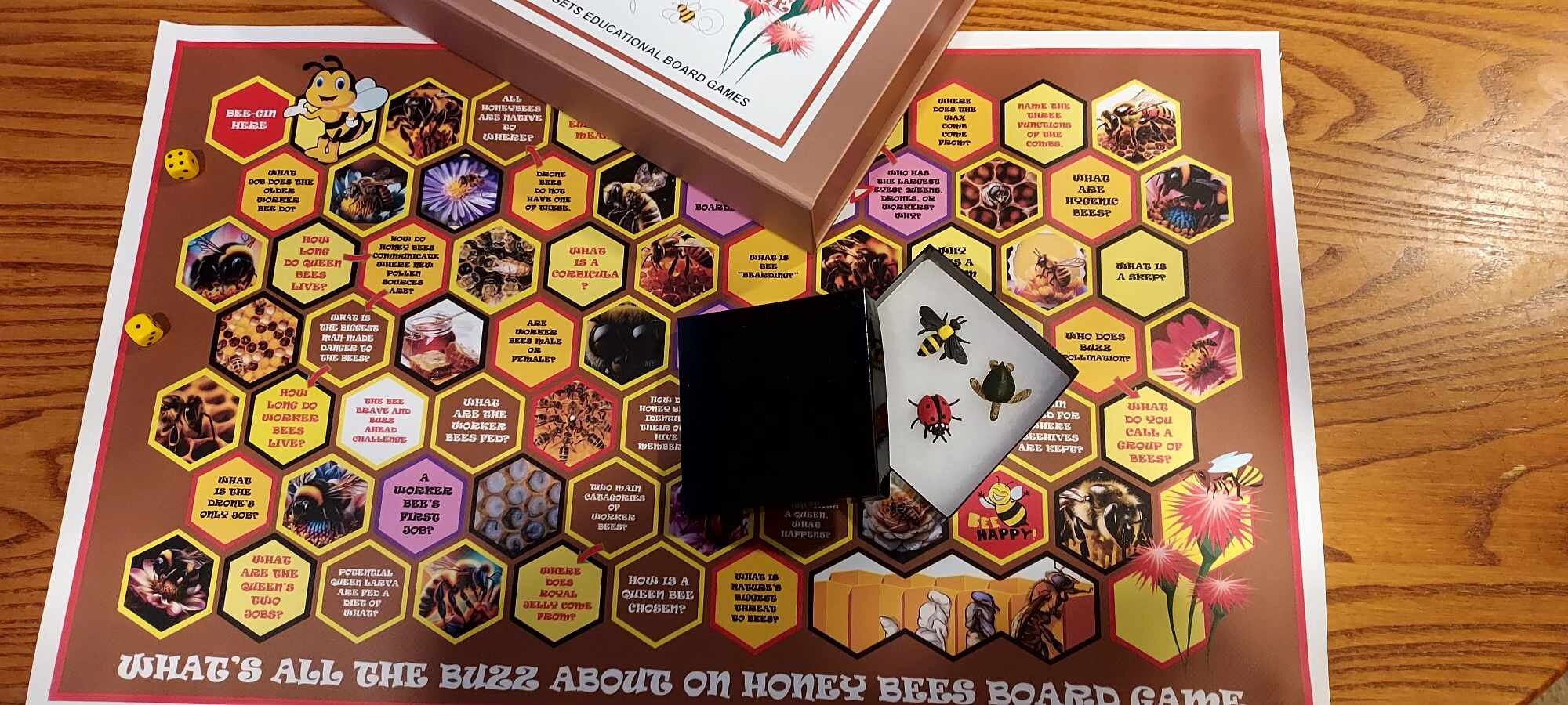 What's the Buzz About Honey Bees? Educational Game. Honey Bee Board ...