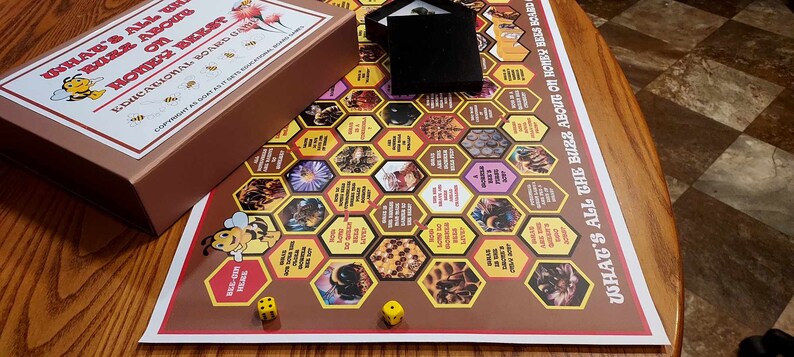 What's the Buzz About Honey Bees? Educational Game. Honey Bee Board ...