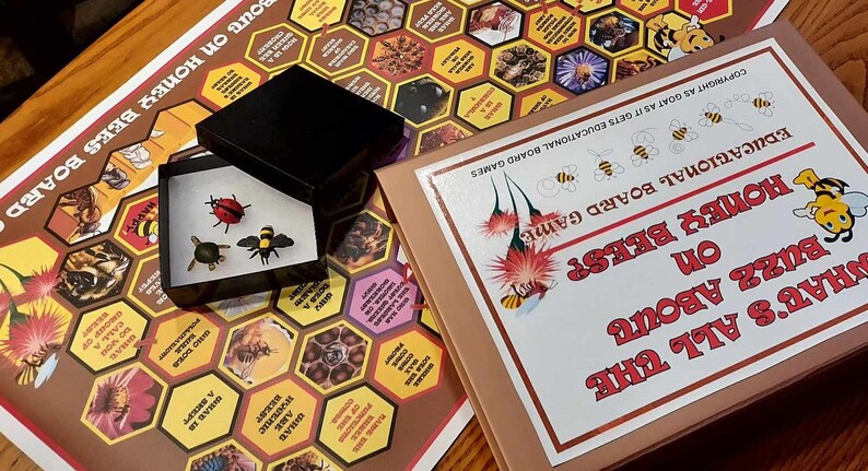 What's the Buzz About Honey Bees? Educational Game. Honey Bee Board ...