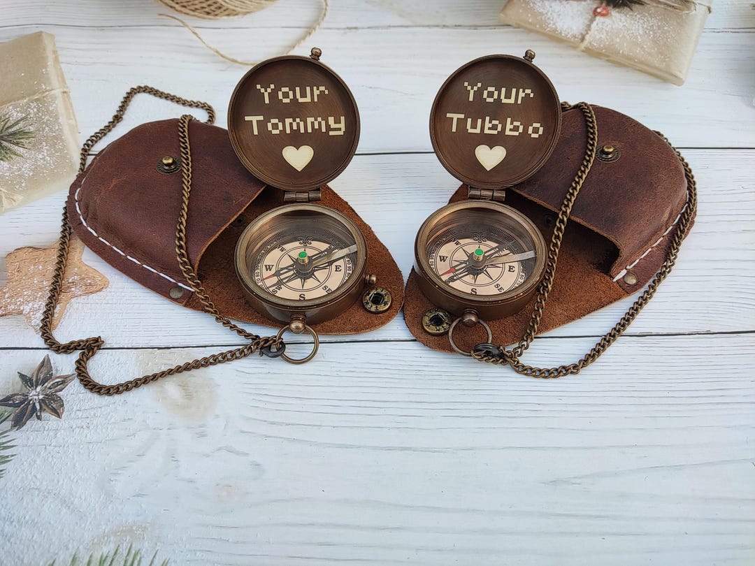 Engraved Compass Set – Your Tommy & Your Tubbo Friendship Gift ...