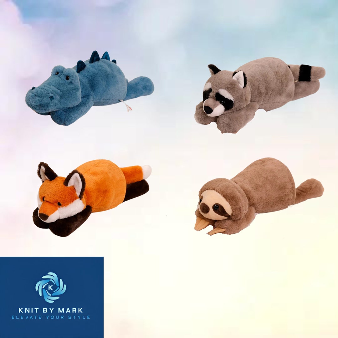 Very Soft Racoon Crocodile Sloth Fox Animals Soft Plush Toys Plushie ...
