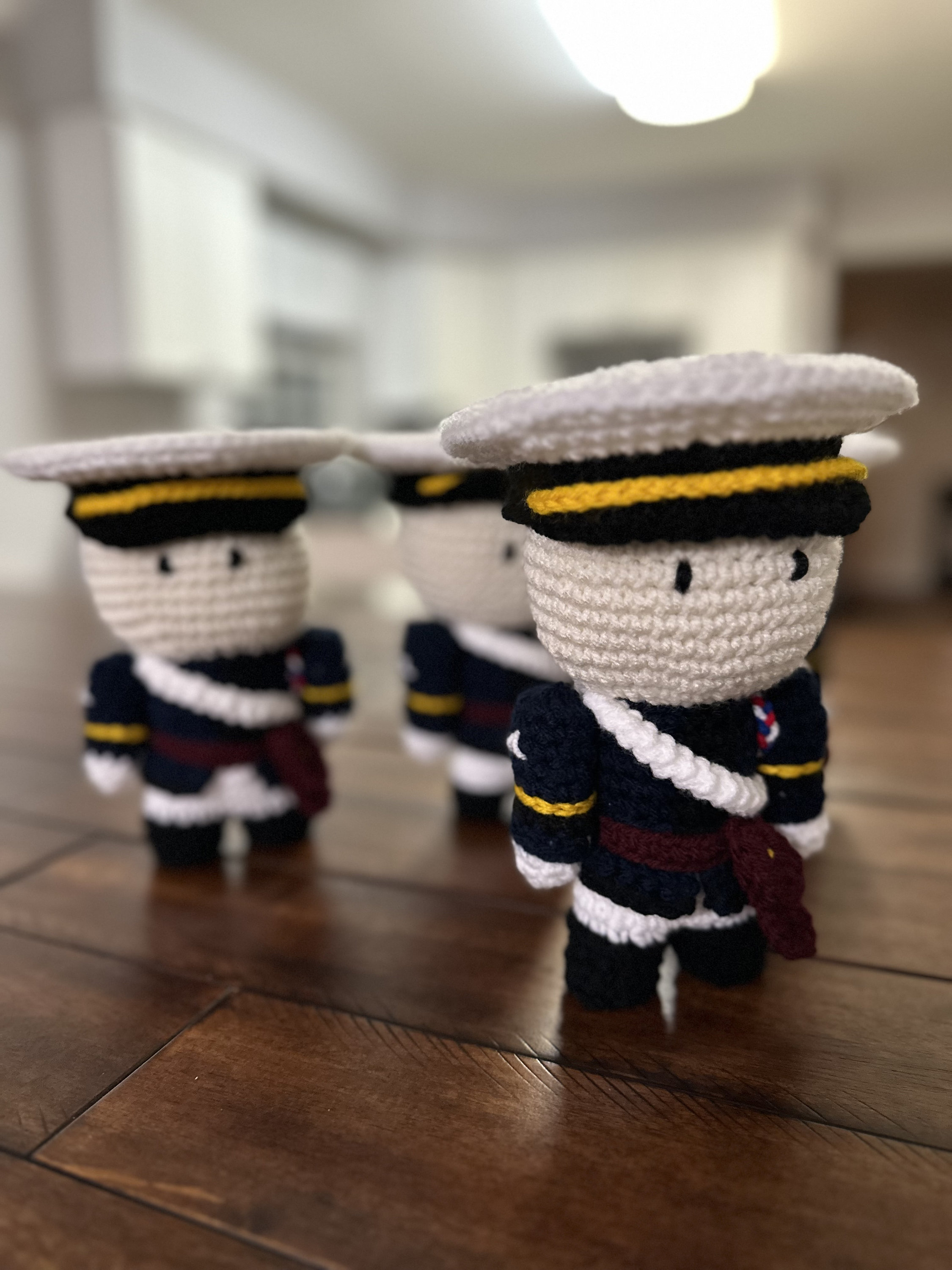 Virginia Tech Corps of Cadets Crocheted Cadet - Etsy