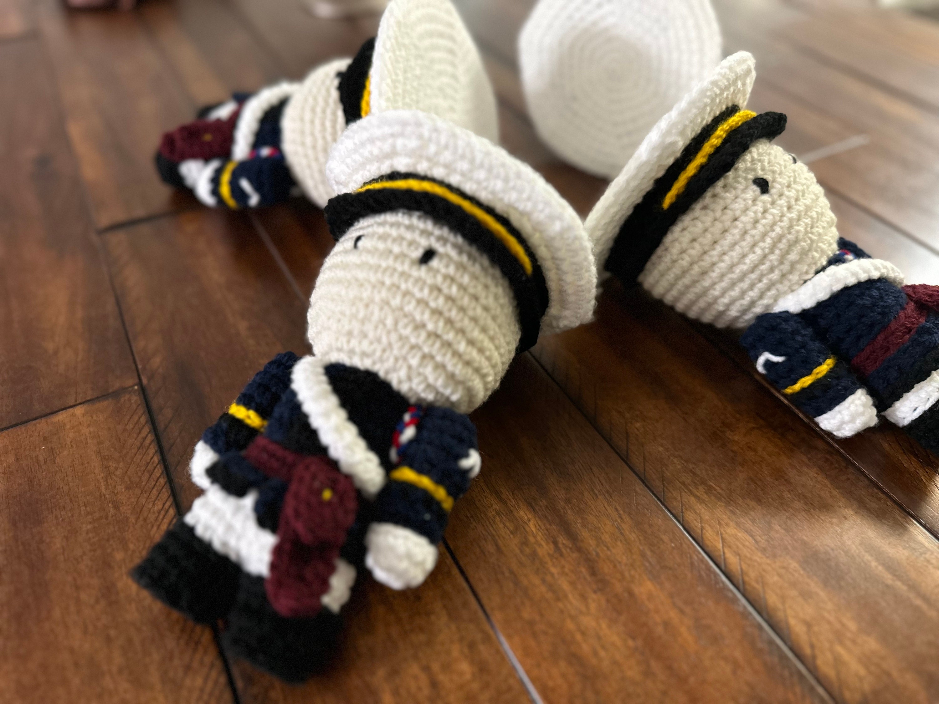 Virginia Tech Corps of Cadets Crocheted Cadet - Etsy