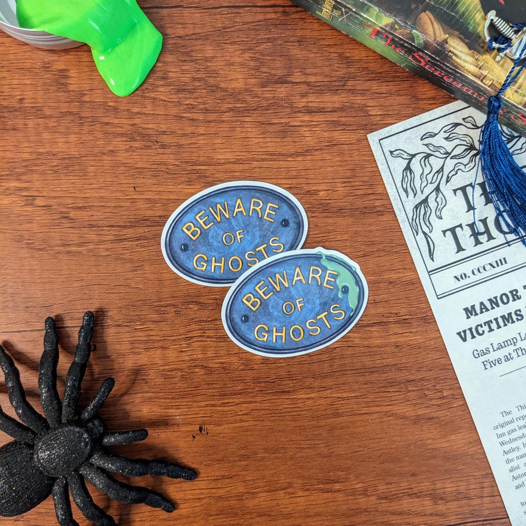 Beware of Ghosts Sticker - Etsy