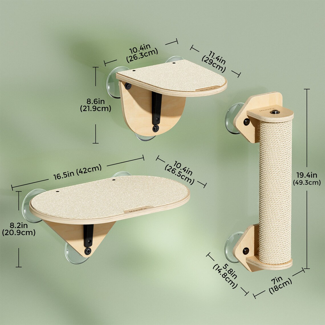 Air Cat Climbing Frame, Cat Scratching Post Set, Window Jump Climbing ...