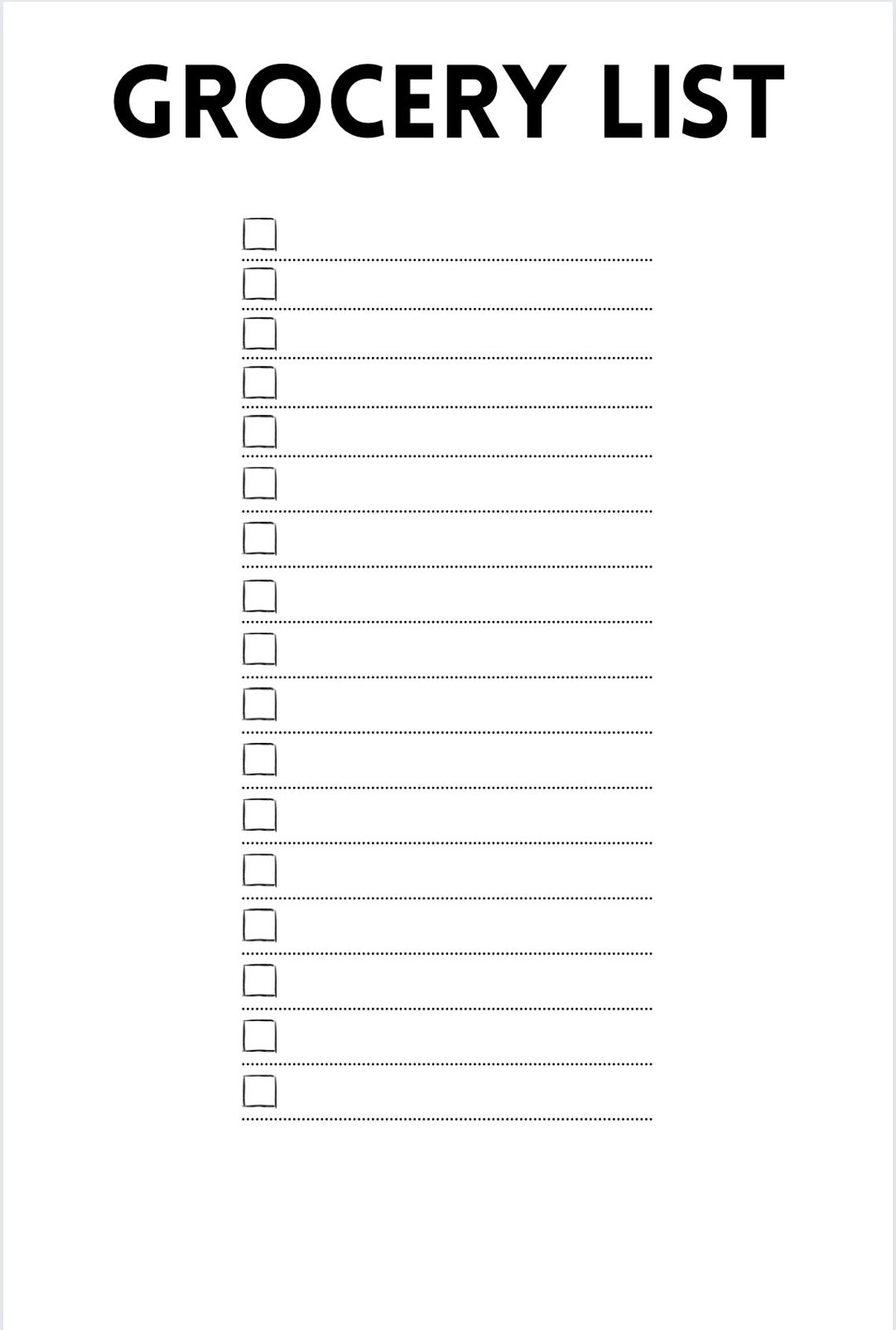 Recipe Card With Grocery List | Recipe | Grocery List | Printable ...