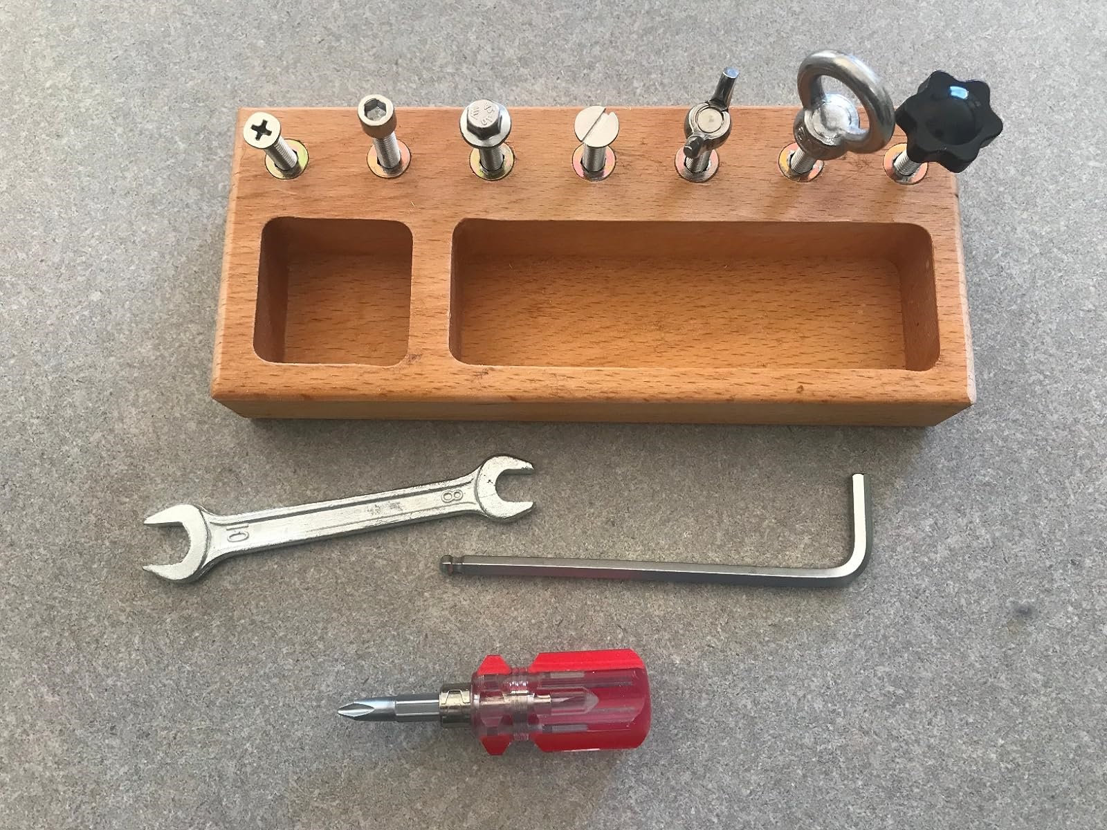 Wooden Montessori Screwdriver Board Set Toys for 4 Year Old Kids and ...