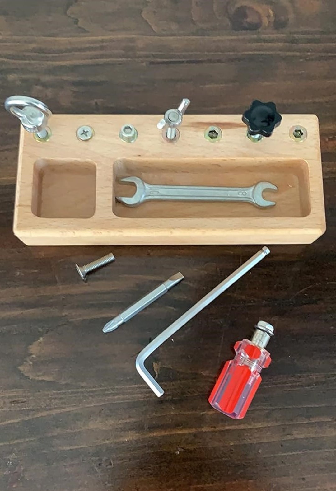 Wooden Montessori Screwdriver Board Set Toys for 4 Year Old Kids and ...