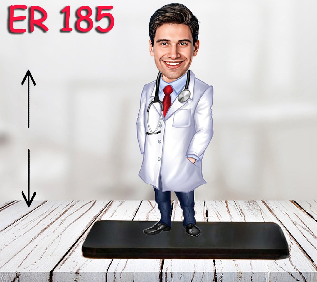 Doctor Congratulations New Job Custom Caricature Trinket Promotion Gift ...