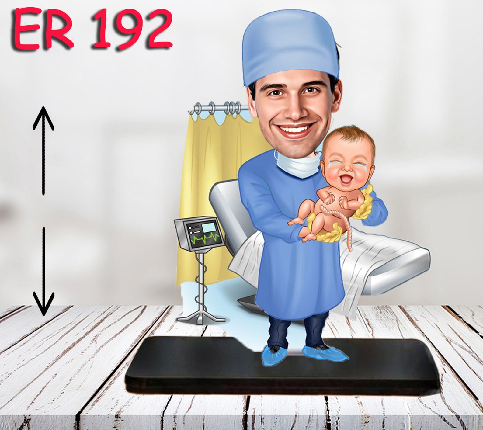 Doctor Congratulations New Job Custom Caricature Trinket Promotion Gift ...